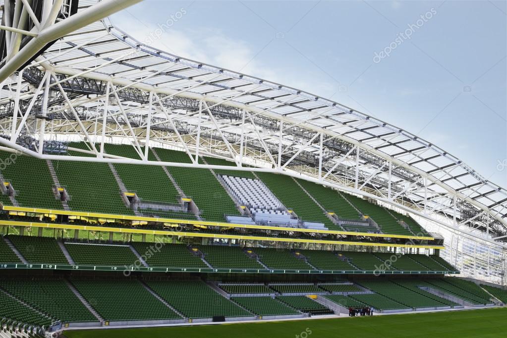Empty rugby stadium, Aviva Stadium – Stock Editorial Photo © imagedb ...