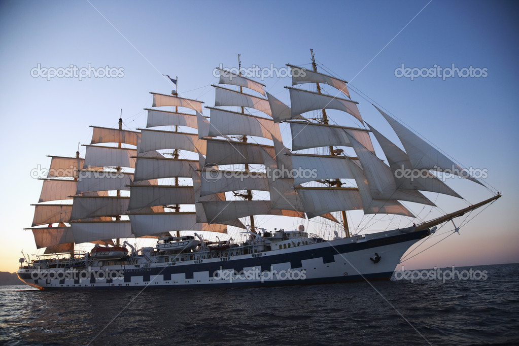 Clipper ship in a sea Stock Photo by ©imagedb_seller 33105231