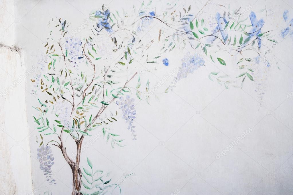 Mural of a tree on the wall — Stock Photo © imagedb_seller #33105827