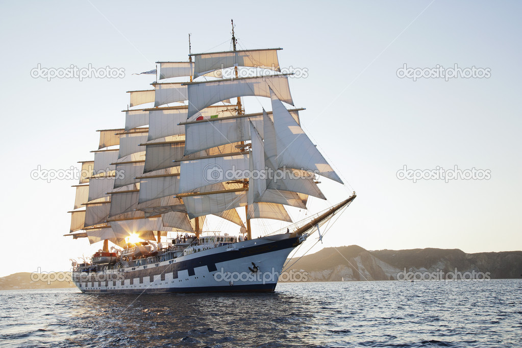Clipper ship in a sea — Stock Photo © imagedb_seller #33107617