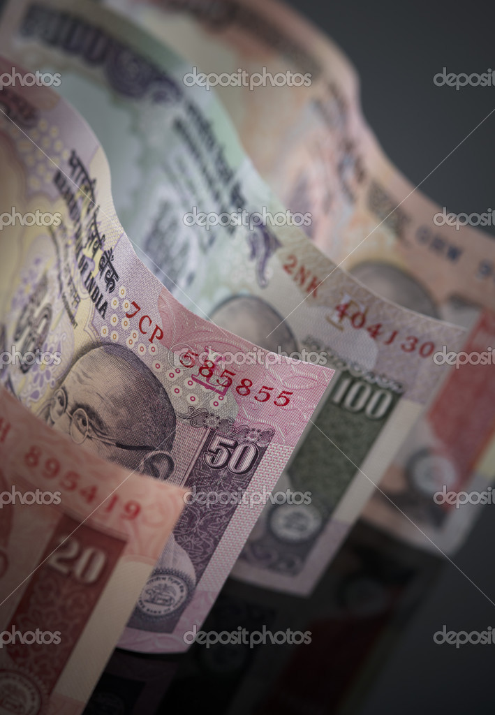Variations of Indian Rupees Stock Photo by ©imagedb_seller 33336329