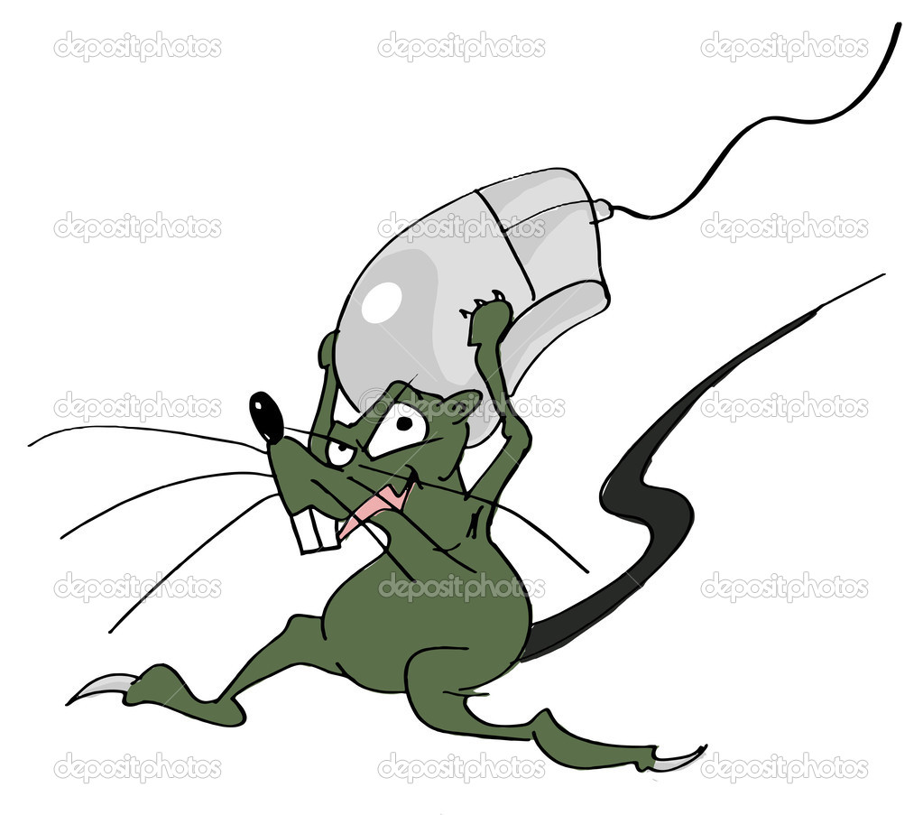 Mouse running way with a mouse Stock Vector Image by ©imagedb_seller ...