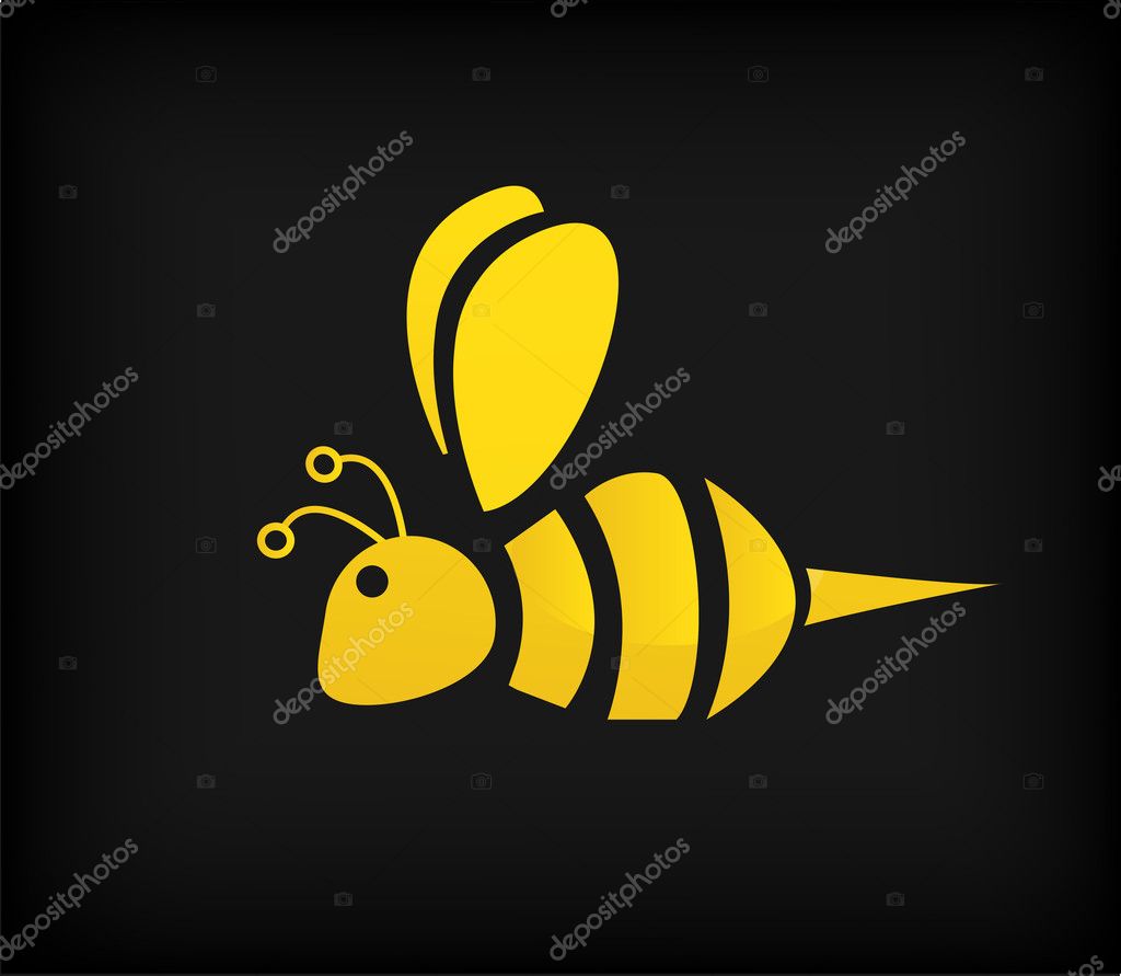 Yellow bee Stock Vector Image by ©Sky-Designs #37788433