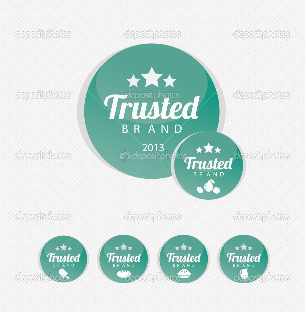 Trusted Brand icons Stock Vector Image by ©Sky-Designs #37845359