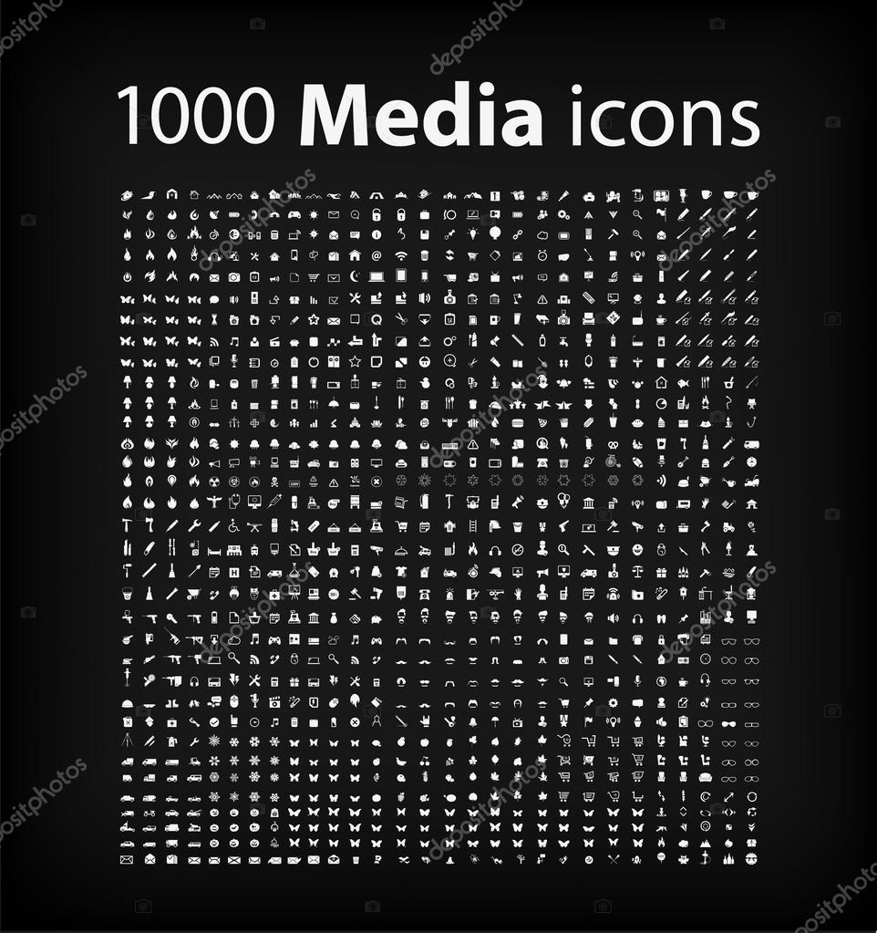 White vector icons Stock Vector by ©Sky-Designs 37846207