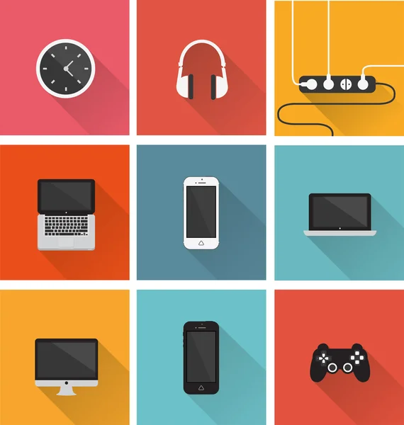 Color icons of desktop Stock Vector by ©Sky-Designs 44195659