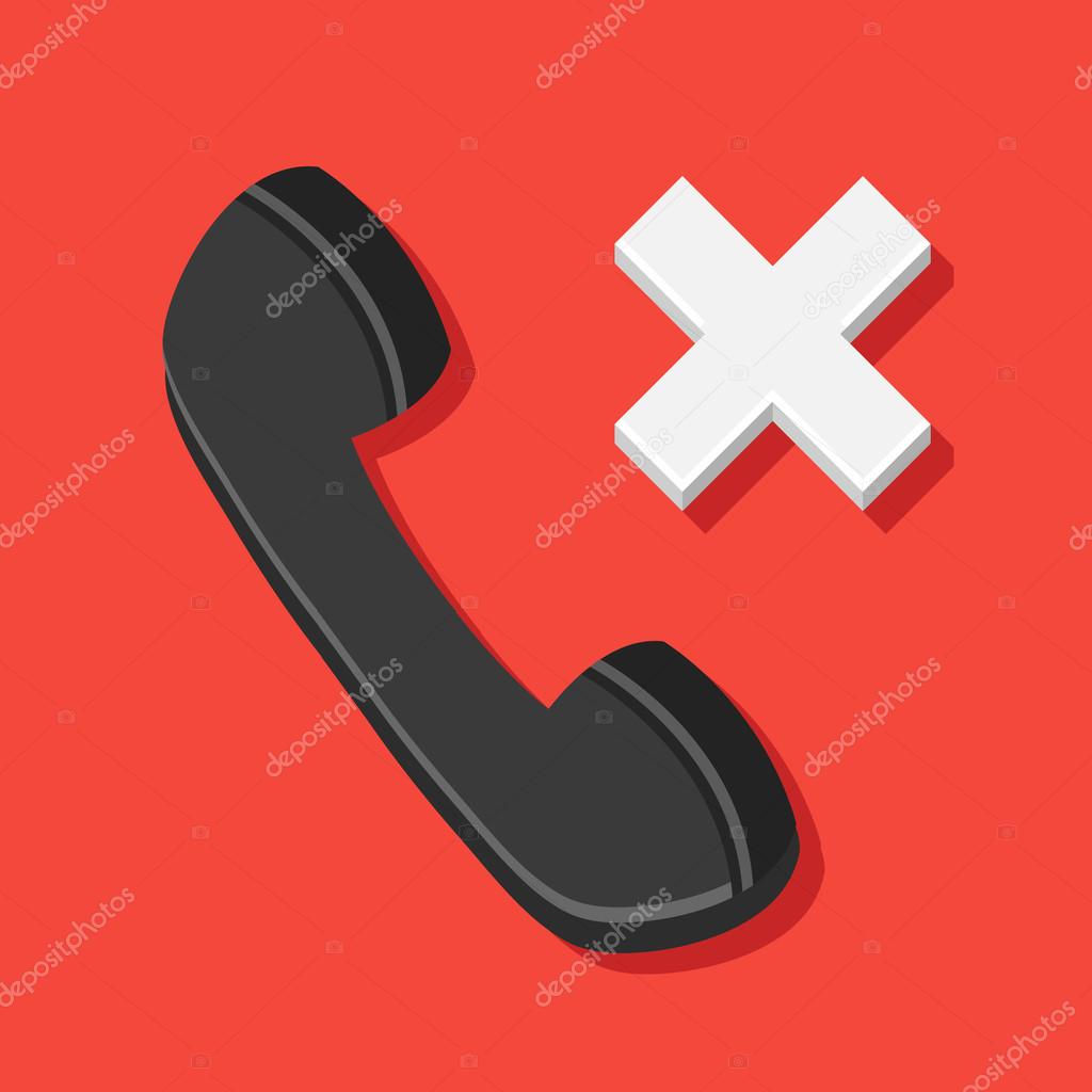 Vector Missed Call Icon Stock Vector Image by ©prettyvectors #36124513
