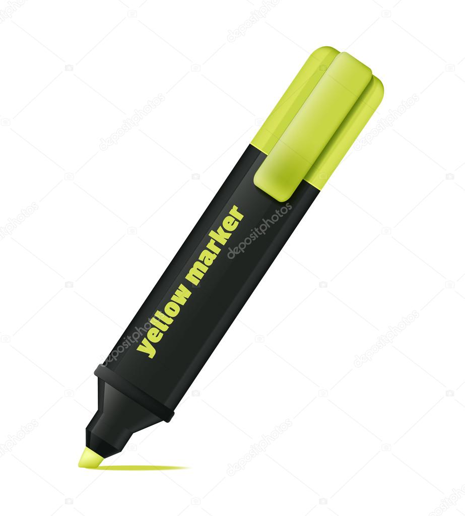 Marcador realista vectorial Vector de stock #48068439 de ©prettyvectors