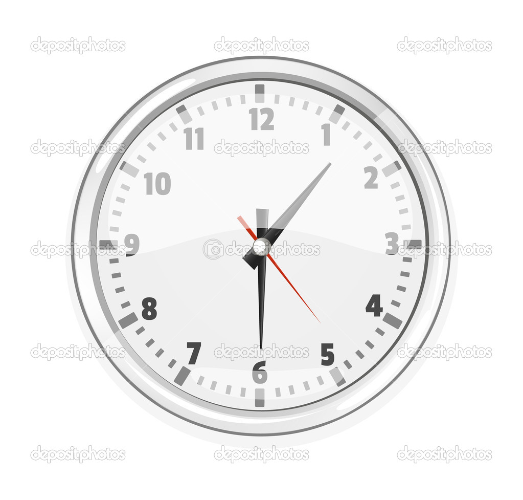 Image vectorielle Horloge vectorielle murale de bande dessinée par ...