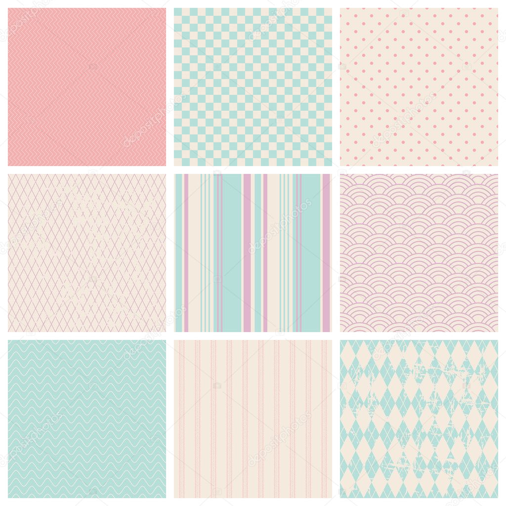 Set of seamless patterns Stock Vector Image by ©orangeberry #40071431