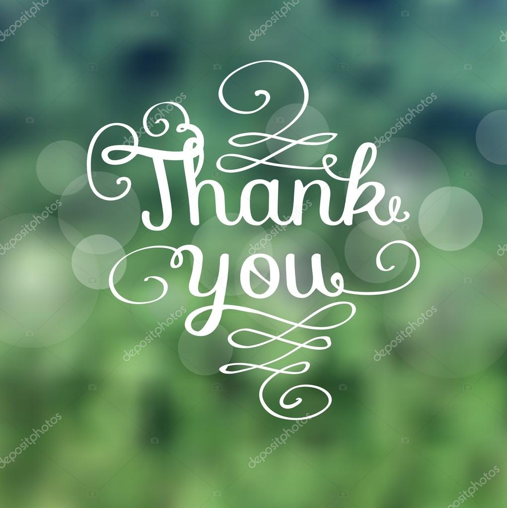 Background Thank You Green