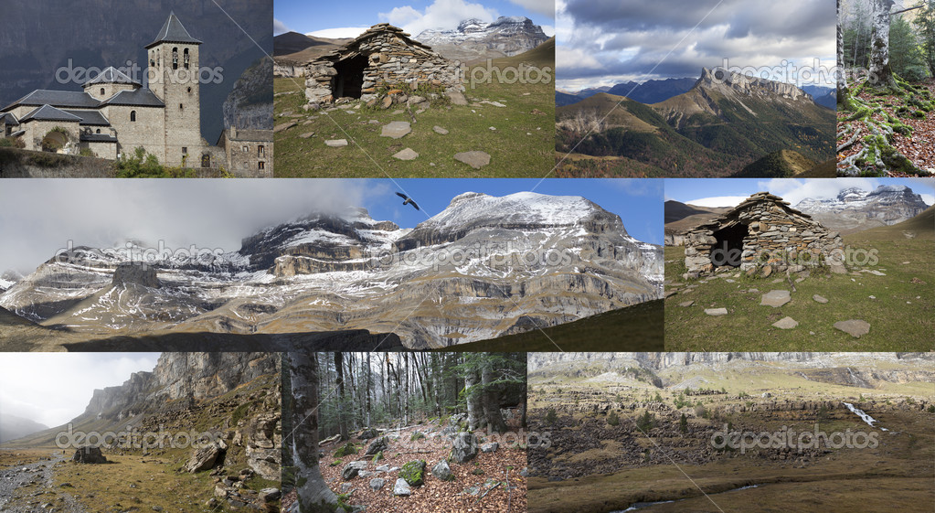 Different landscapes in the pyrenees mountains of northern Spain Stock ...