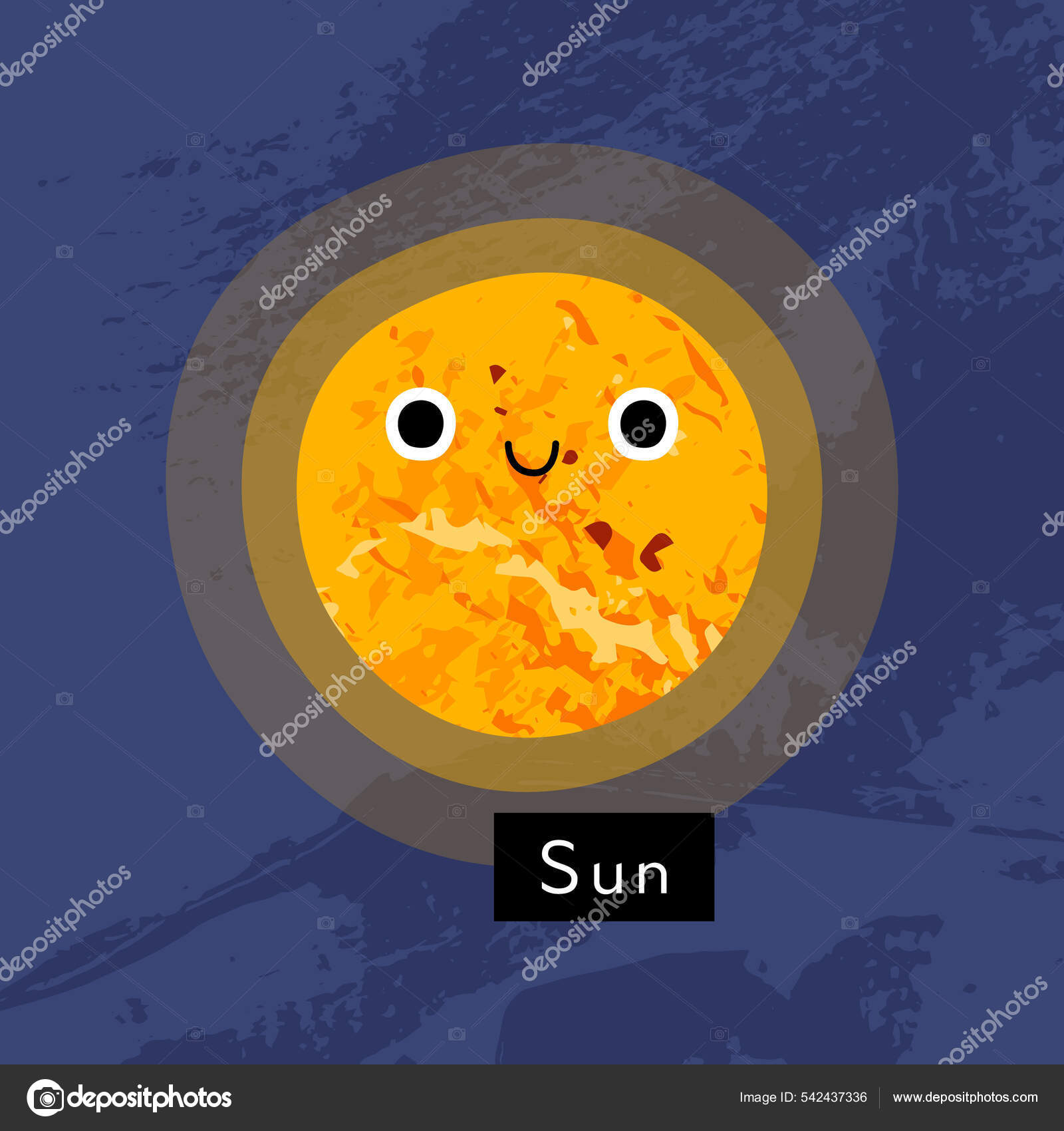Solar System Face Logo