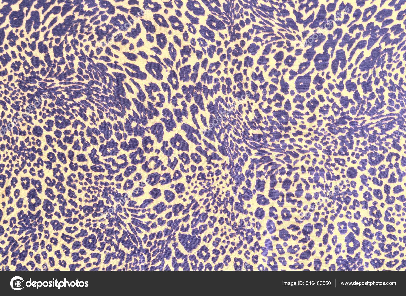 Colored Leopard Skin Print Mass Produced Kani Blue Bei — Stock Photo ...