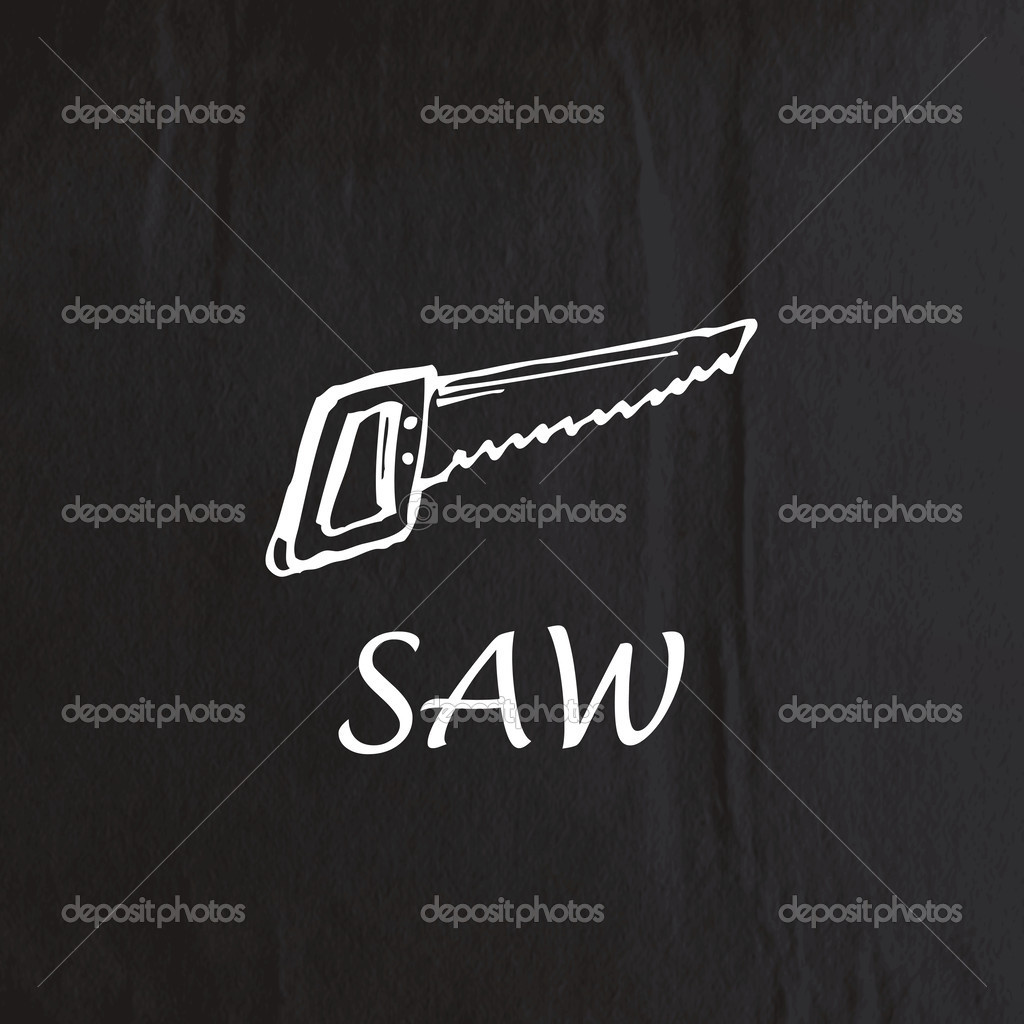 Hand-drawing saw Stock Vector Image by ©maximmmmum #49431887