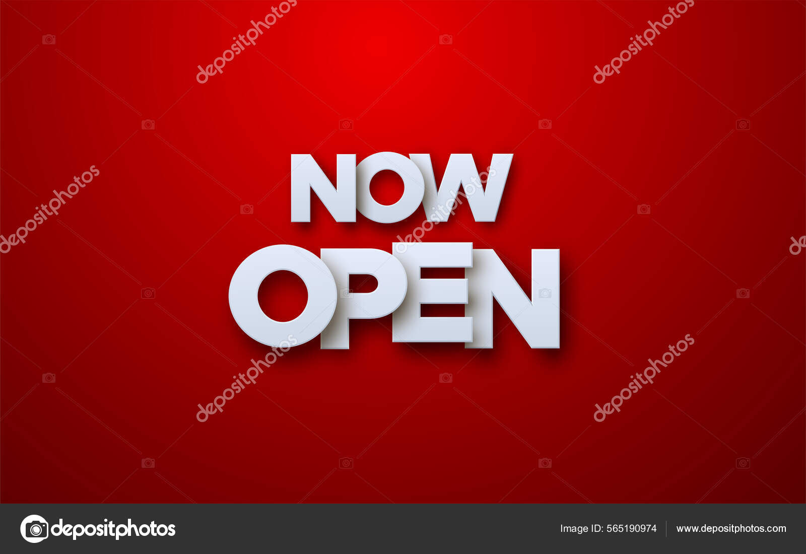 Now Open white sign on red background. Stock Vector by ©maximmmmum ...