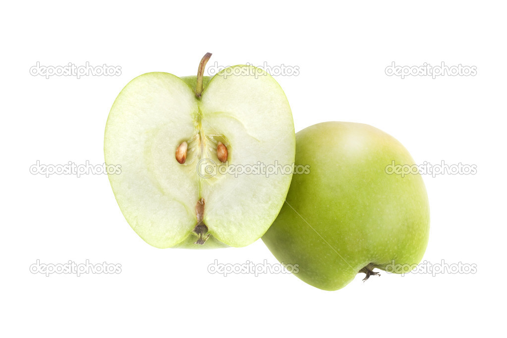 Apple Cut In Two Pics