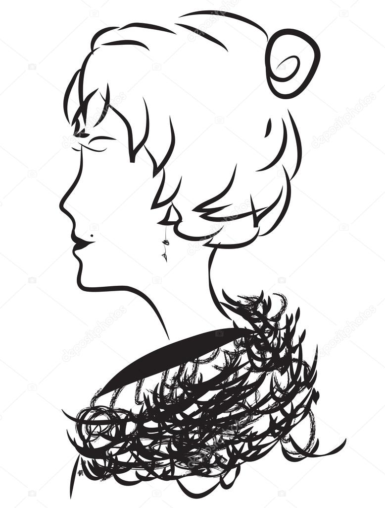 Lady vector Stock Vector Image by ©stanslavov1 #39335785