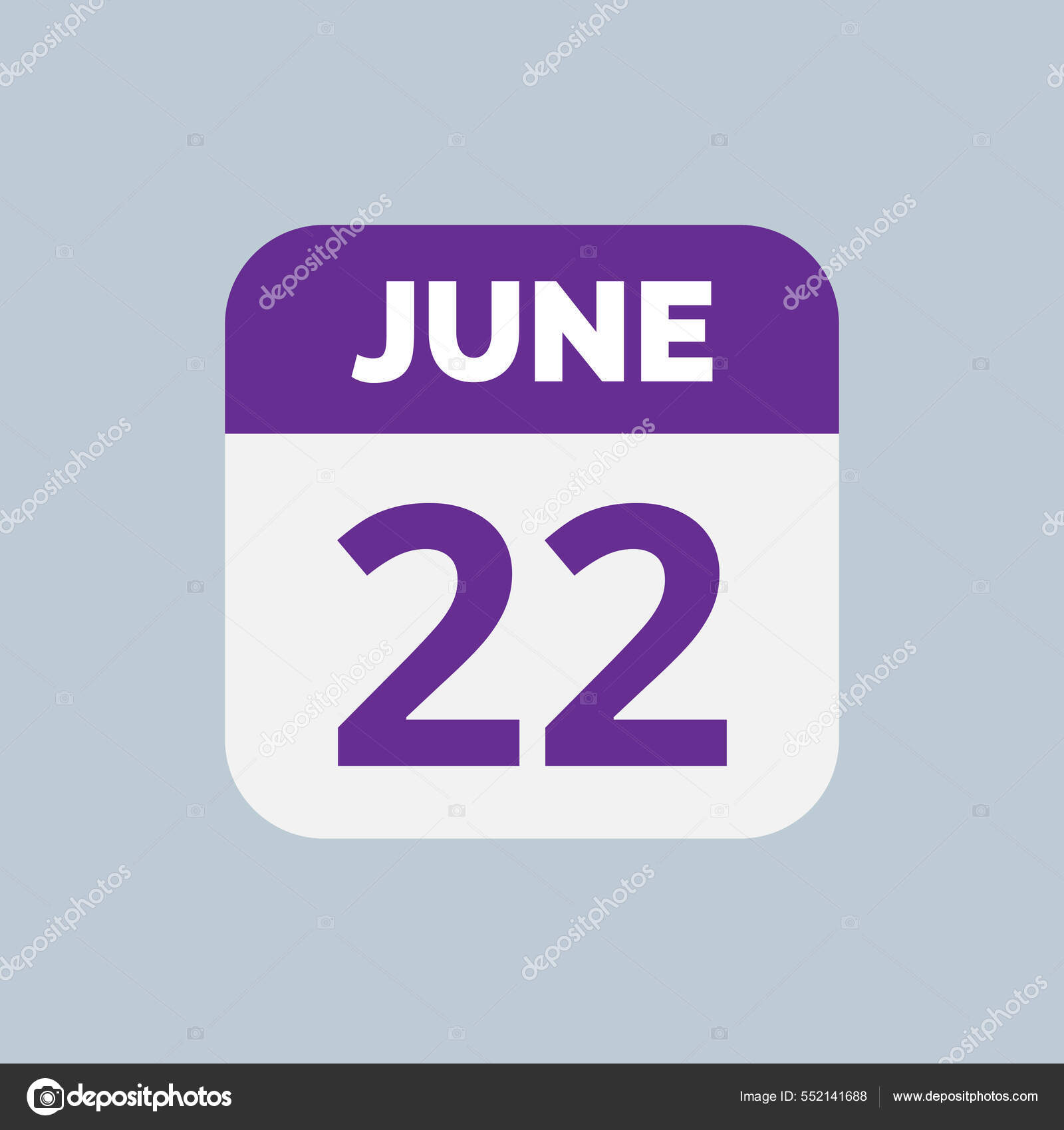 June Calendar Date Icon Stock Vector Image by ©Mahmud07 #552141688