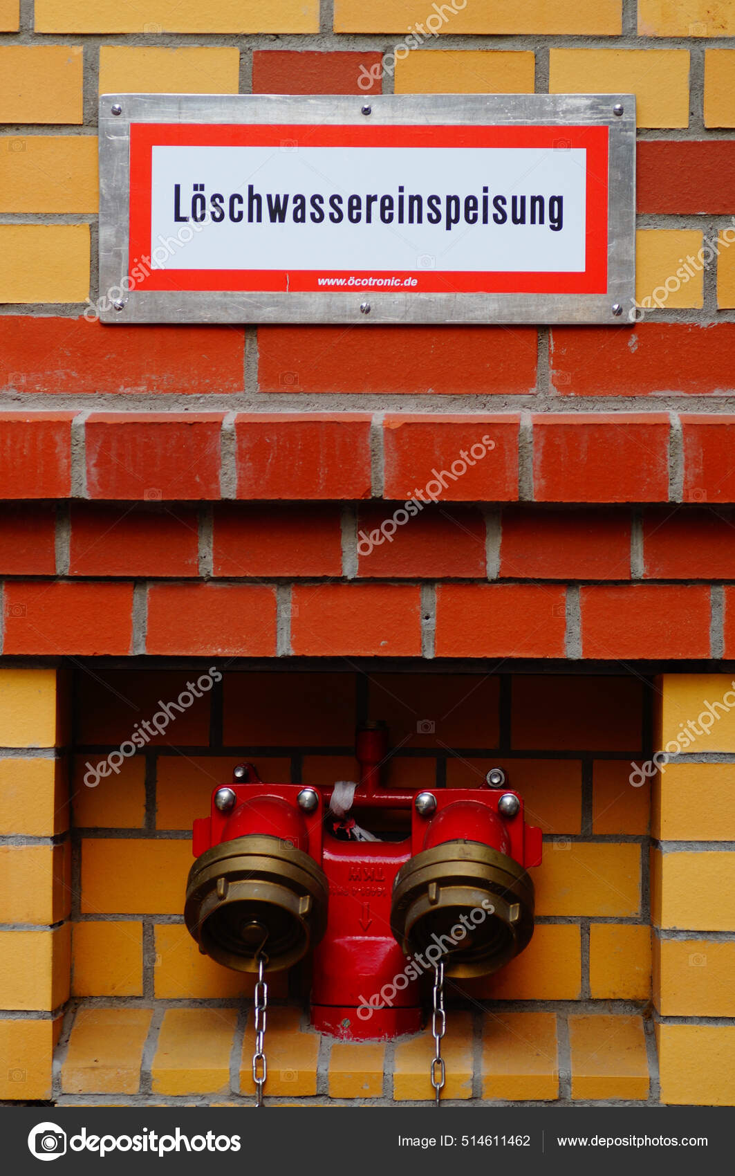 External Access Dry Standpipe Building Fire Brigade Can Feed Fire Stock ...
