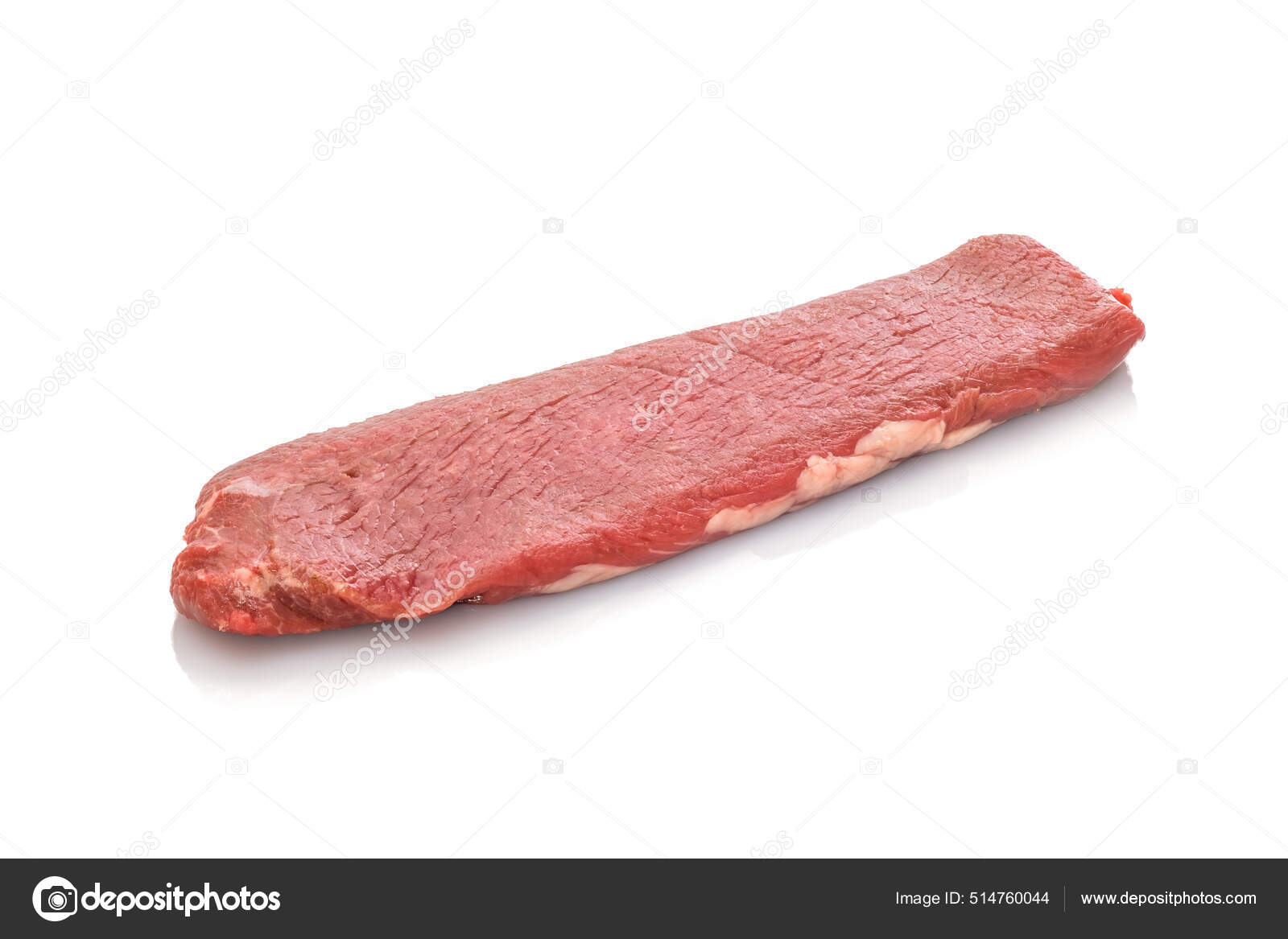 Raw Lamb Back Meat Isolated White Background Stock Photo by ©Wirestock ...