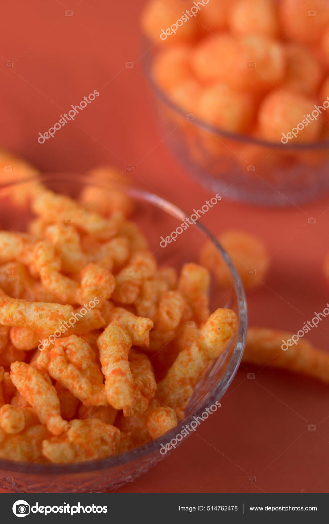 Full Bowls Crispy Crunchy Snacks — Stock Photo © Wirestock #514762478