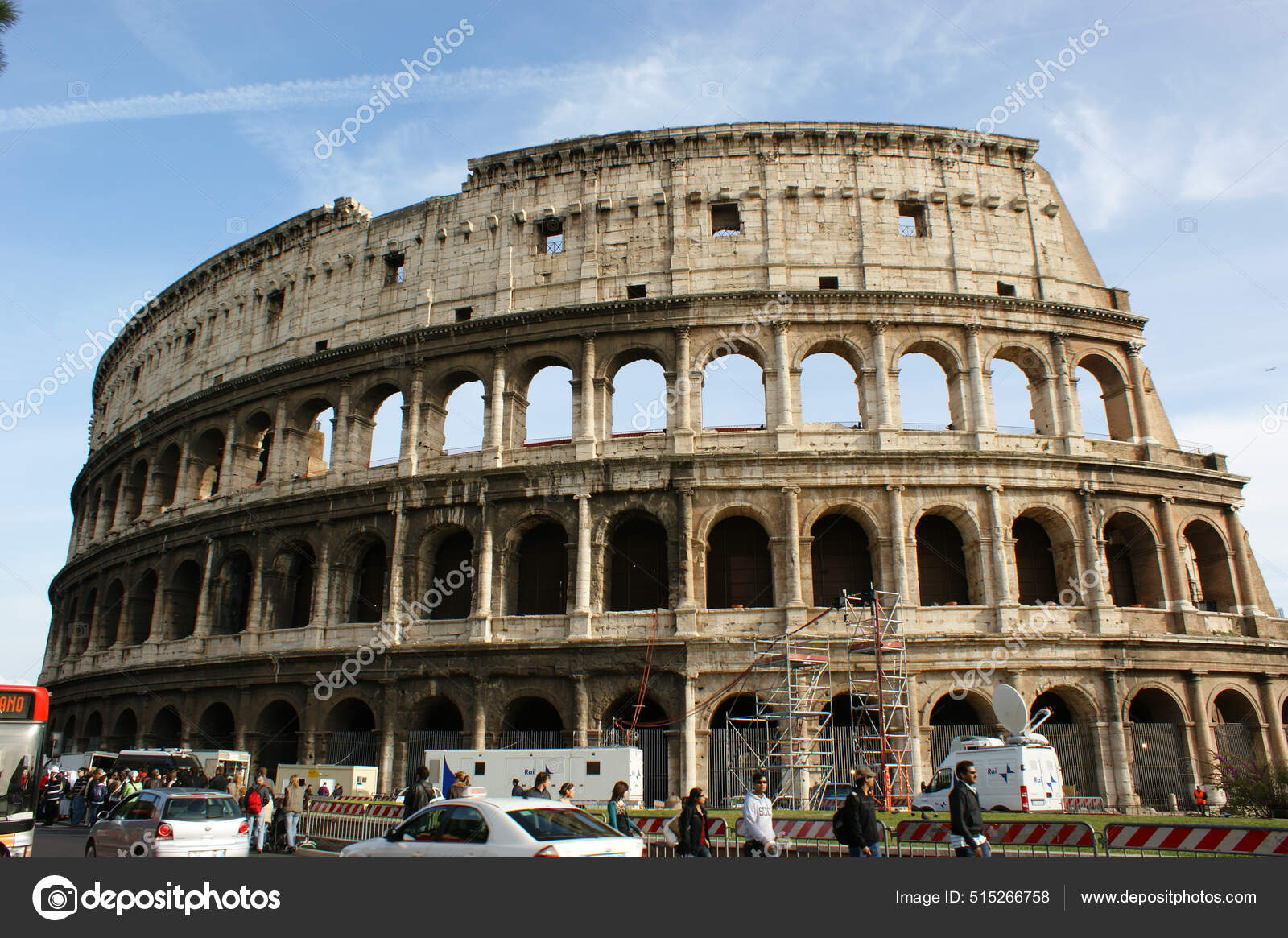 Rome Italy Apr 2010 Horizontal Shot Colosseum Rome Italy — Stock ...
