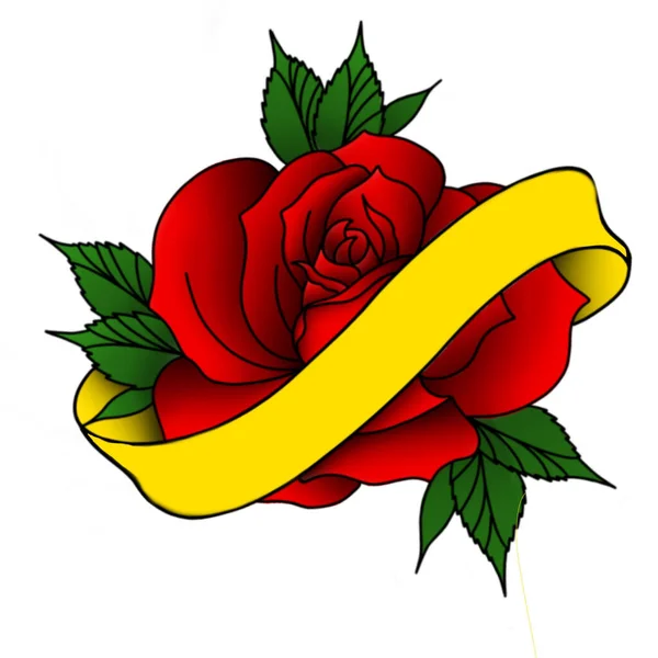 Colorful Illustration Beautiful Wreath White Background Stock Photo by ...