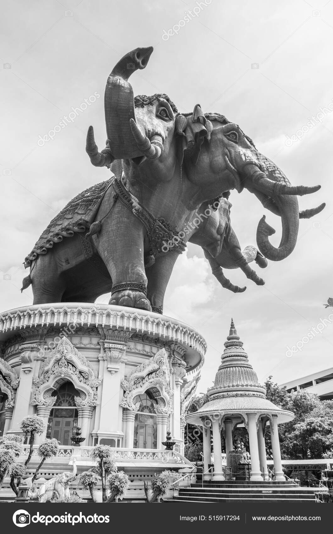 Three Headed Elephant Called Erawan Museum Bangkok Thailand Southeast ...