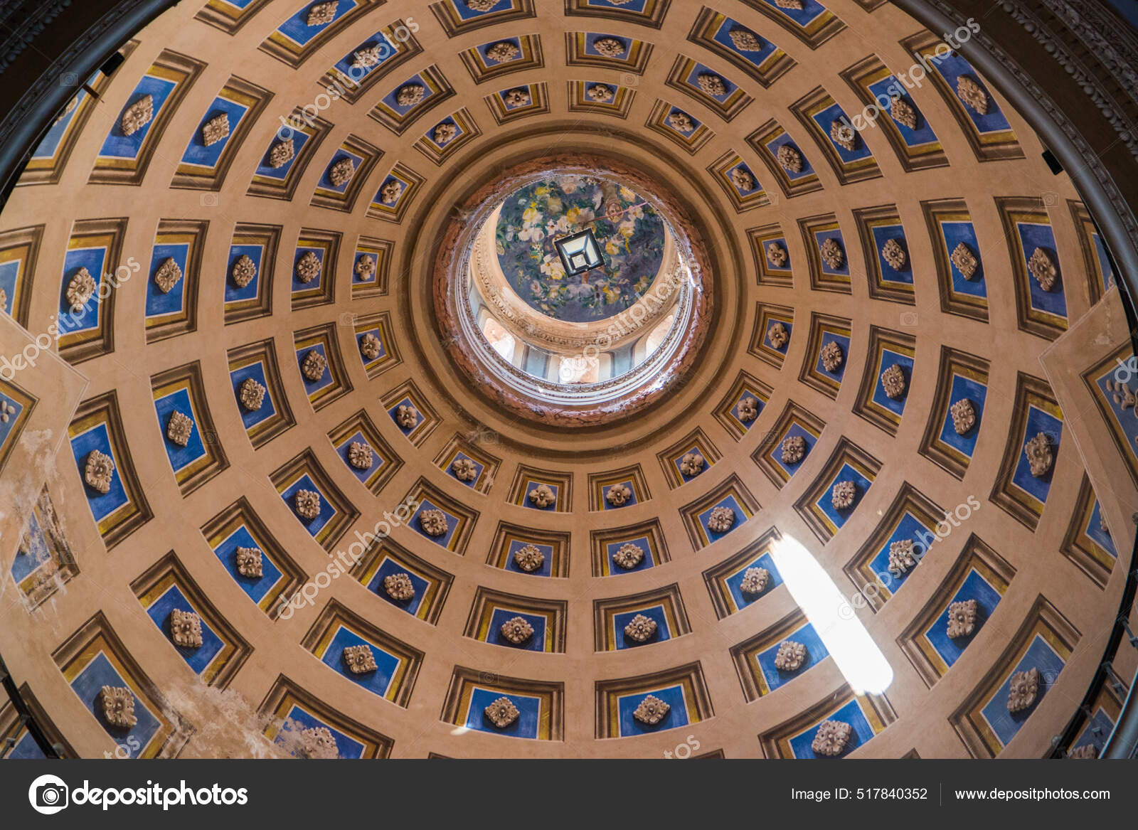 Low Angle Shot Interior Ornaments Santa Maria Degli Angeli Dei — Stock ...