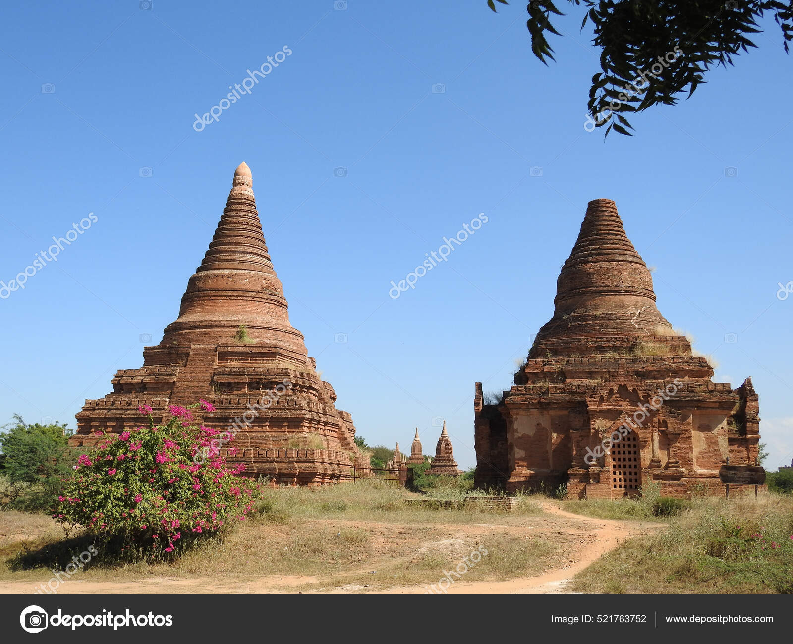 Beautiful Shot Bagan Archaeological Structures Myanmar Stock Photo by ...
