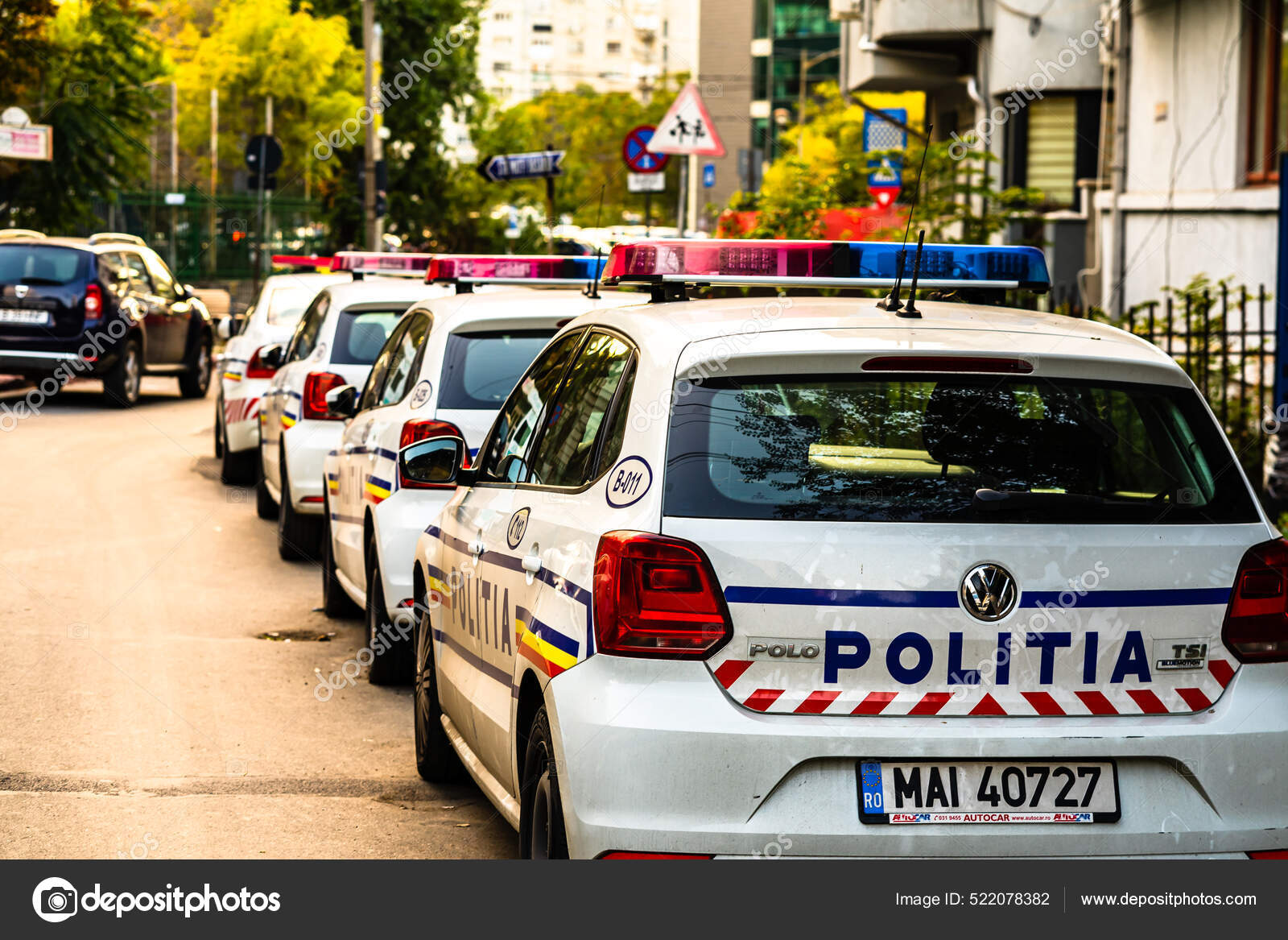 Buchare Romania Sep 2021 Romanian Police Politia Rutiera Car Parked ...
