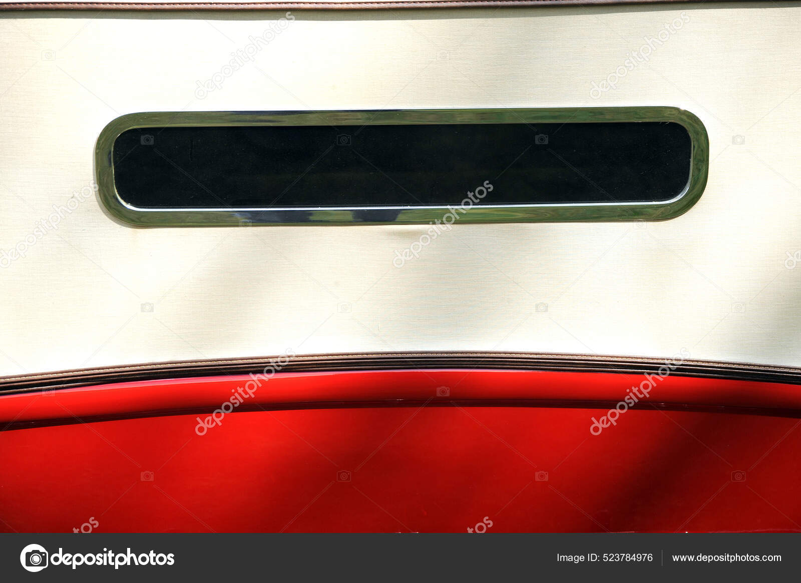 Letter Hole White Red Wall Mail Slot Background — Stock Photo ...