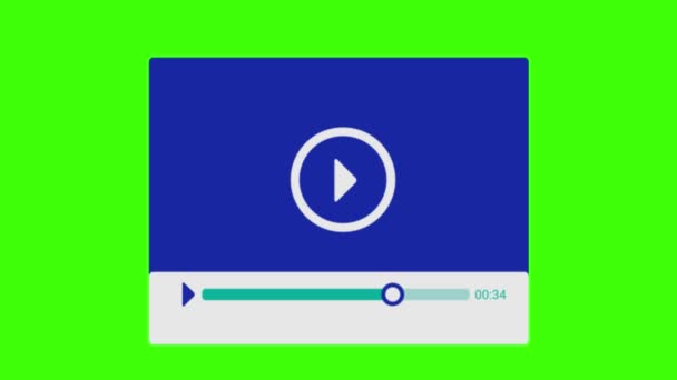 Frame video player interface. Design mockup video channel pc. Tube ...