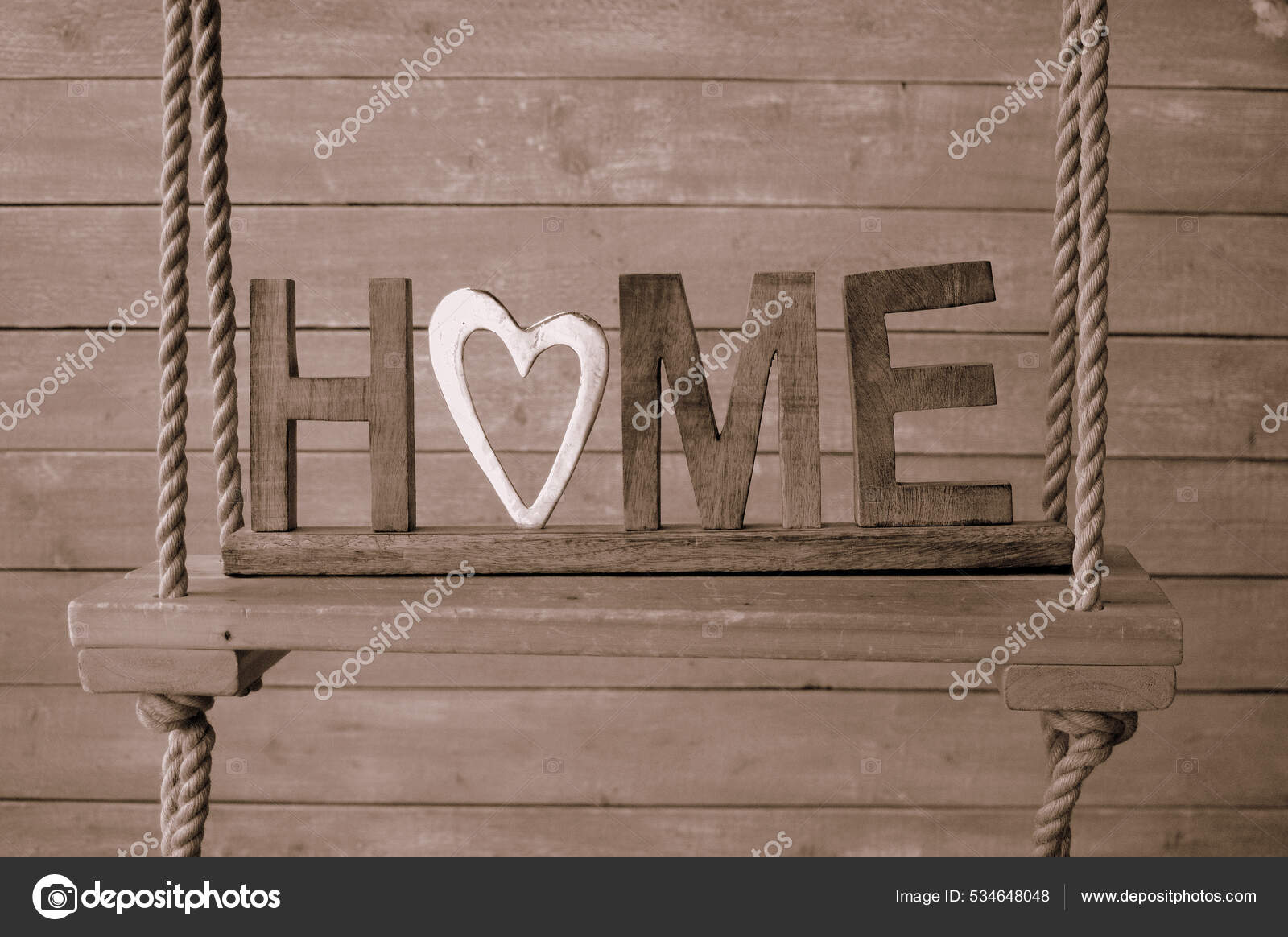 Wooden Installation Writing Home Concept Love — Stock Photo © Wirestock ...