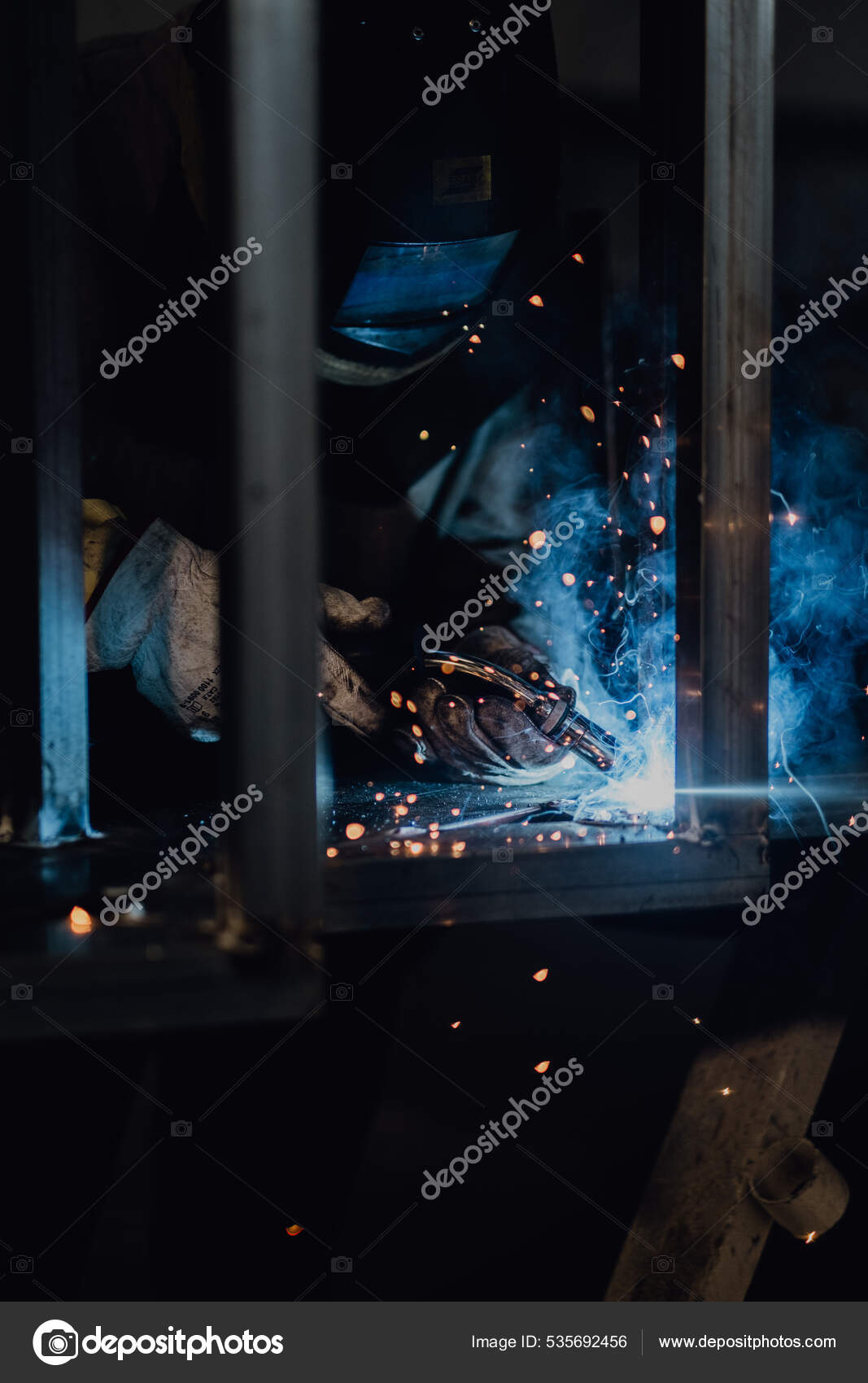 Closeup Man Welding Stock Photo by ©Wirestock 535692456