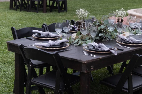 Black rustic table Stock Photos, Royalty Free Black rustic table Images ...