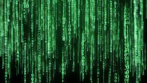 Green Digital Signs Animation Footage Vfx Background — Stock Video ...