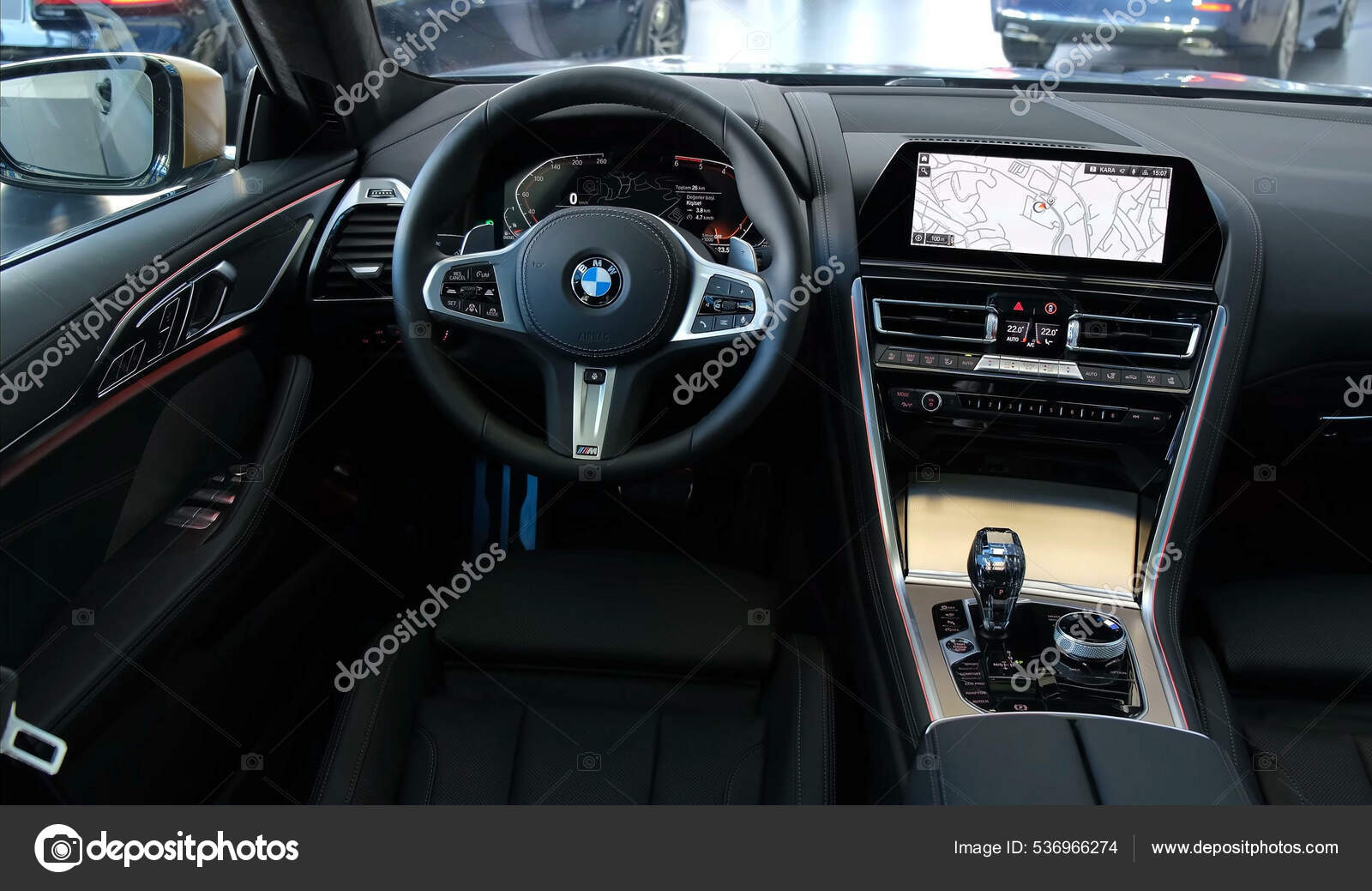 Munich Germany Dec 2021 Luxurious Comfortable Modern Car Interior Ideal ...