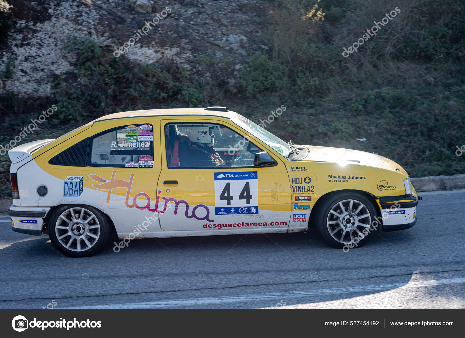 Barcelona Spain Dec 2021 Rally Hill Climb Sant Feliu Codines — Stock ...