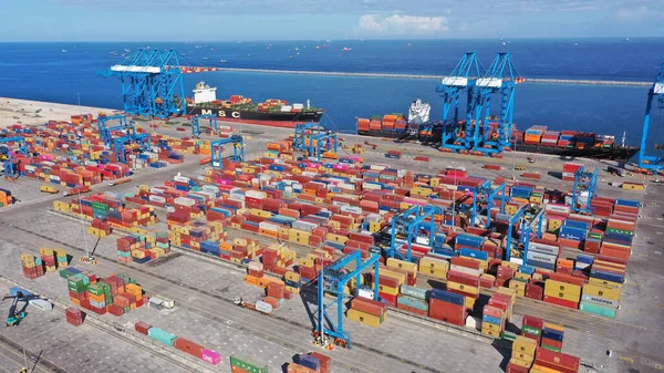 Container terminals port Stock Photos, Royalty Free Container terminals ...