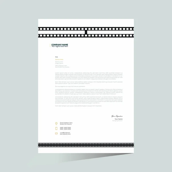 Film letterhead Vector Art Stock Images | Depositphotos