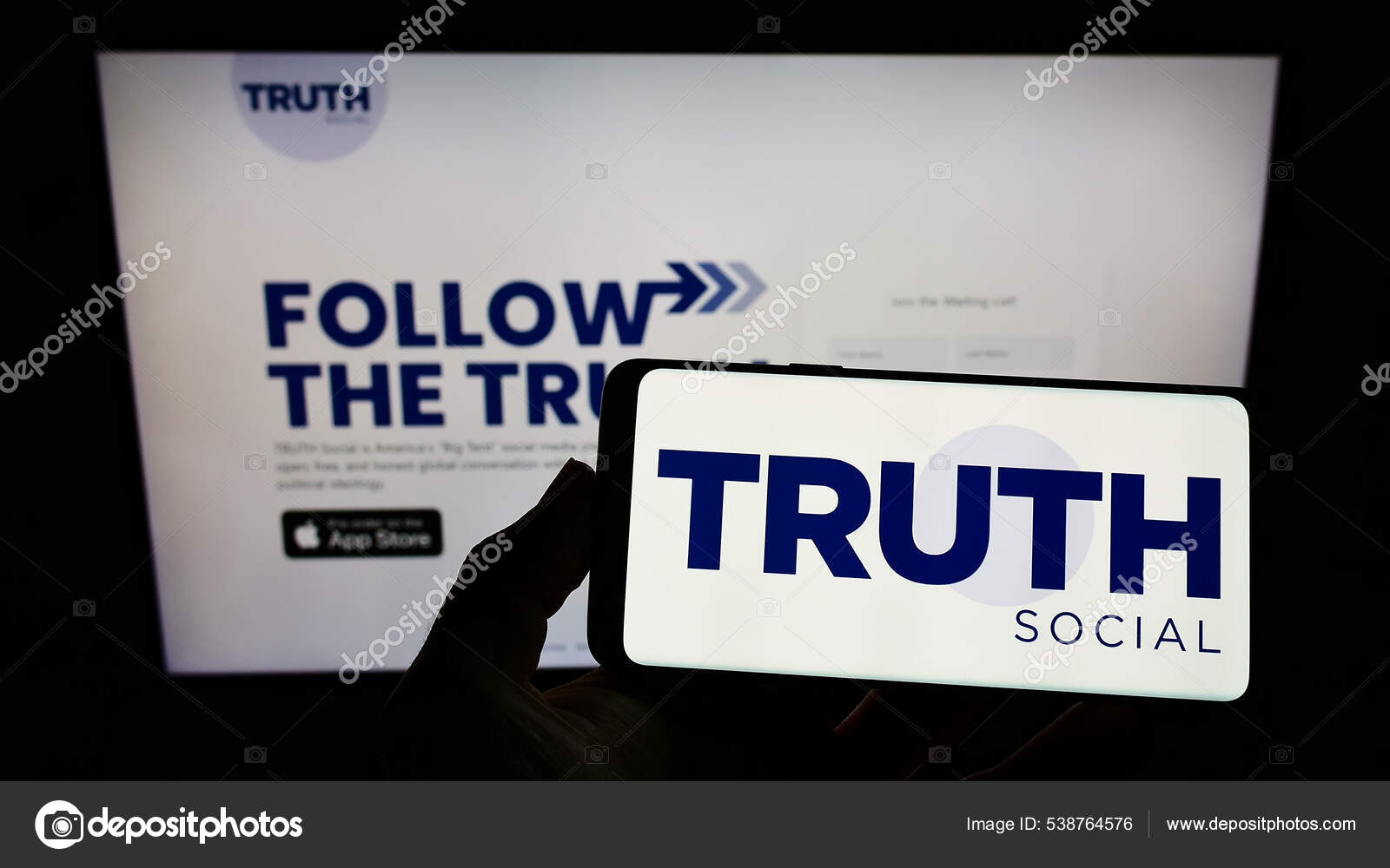 Truth Logo Smartphone Screen Computer Monitor — Stock Editorial Photo ...