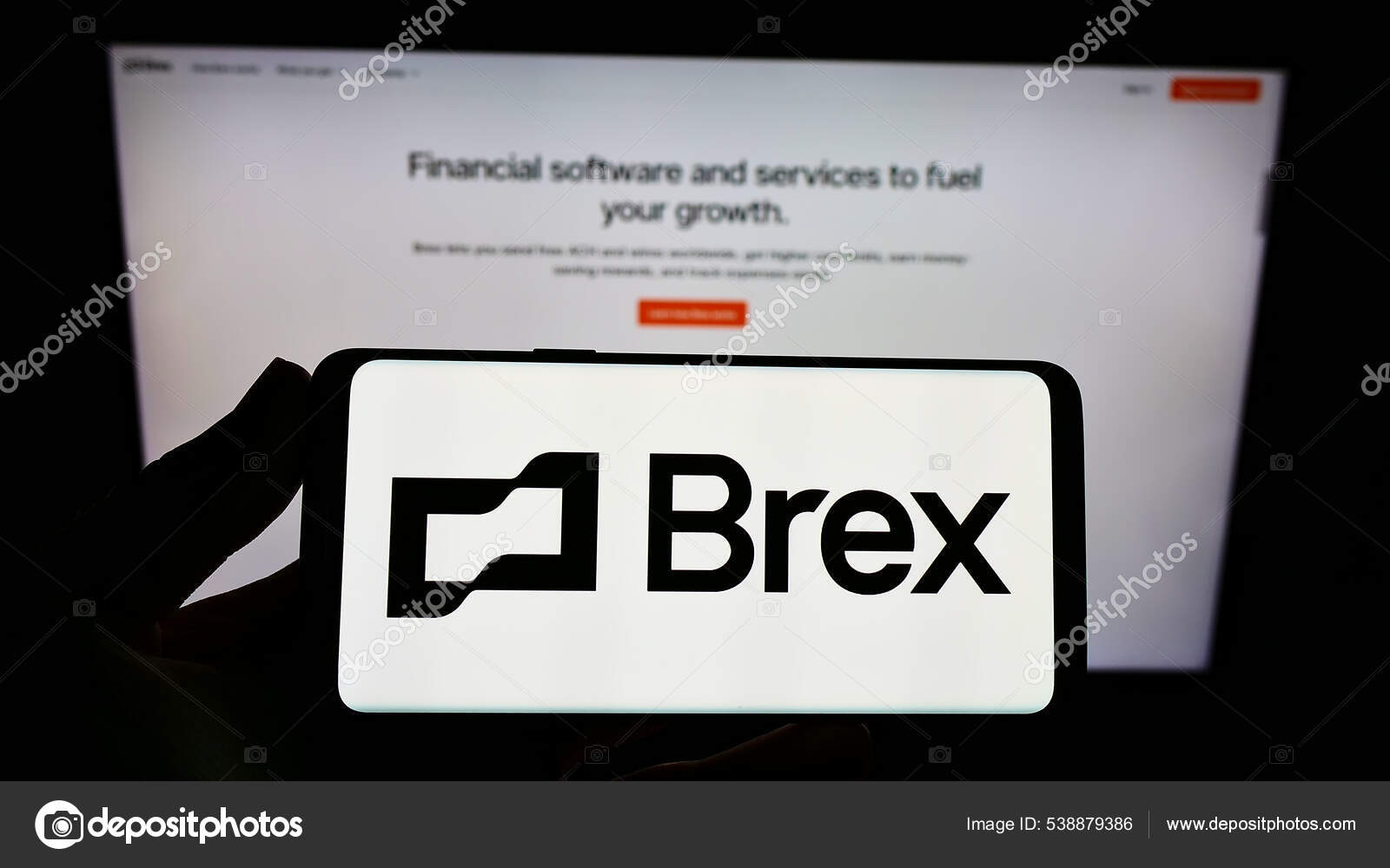 Brex Logo Smartphone Screen Computer Monitor — Stock Editorial Photo ...