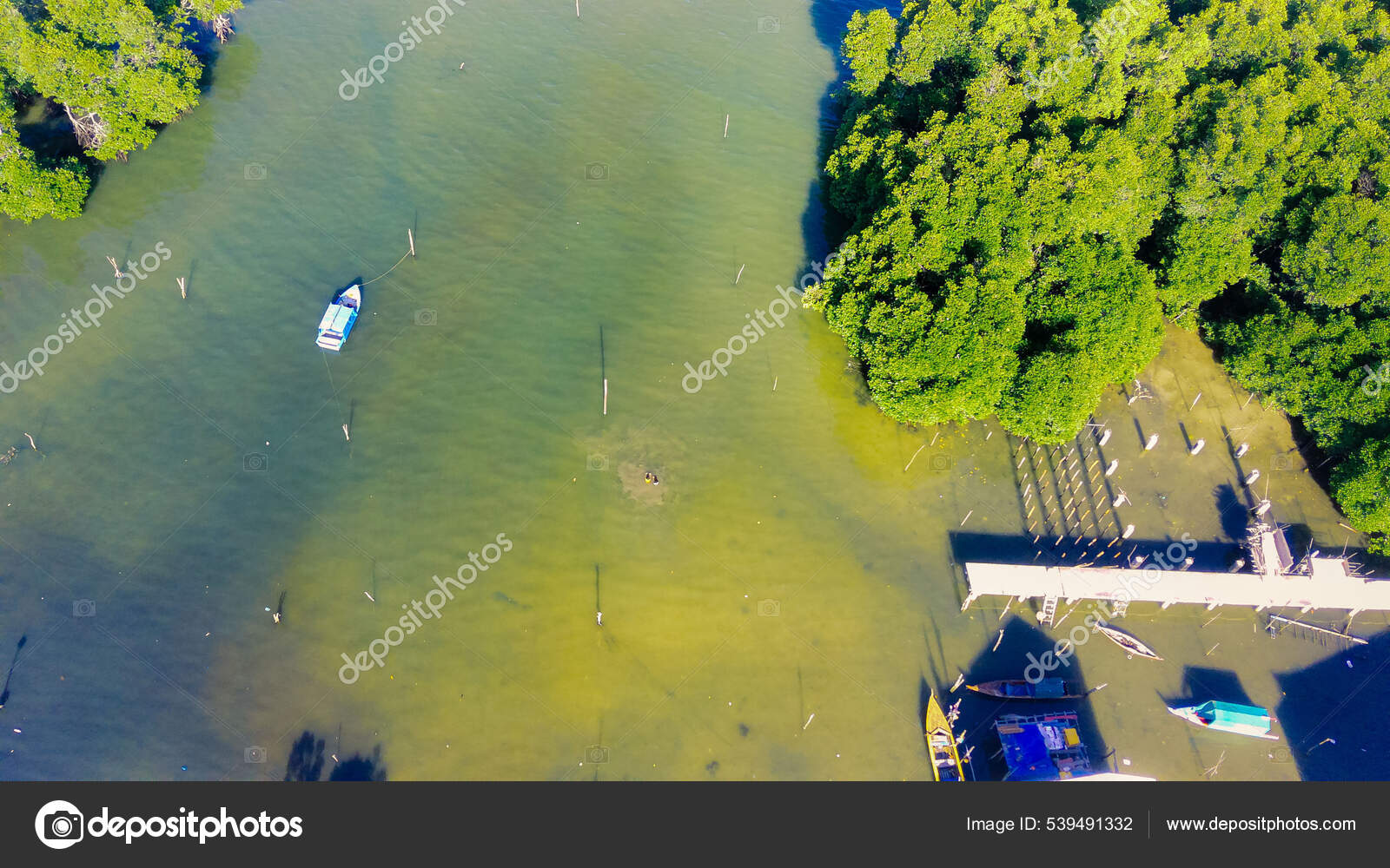 Aerial View Deep Blue Sea Shore Morning — Stock Photo © Wirestock ...