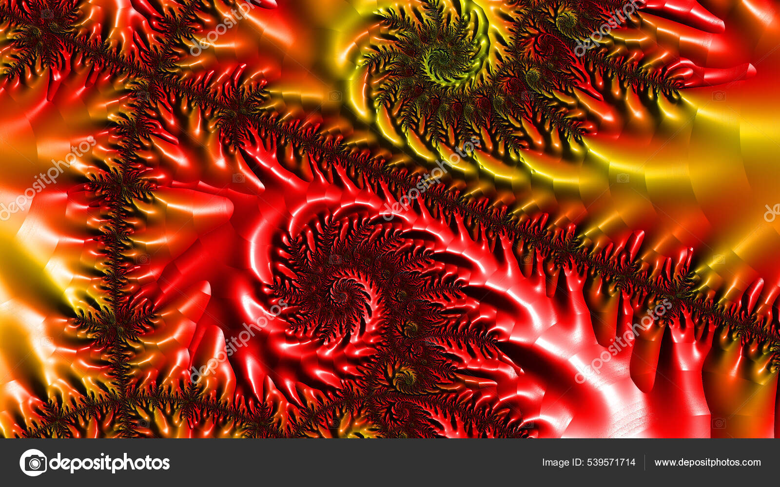 Beautiful Illustration Red Orange Patterns Stock Photo by ©Wirestock ...