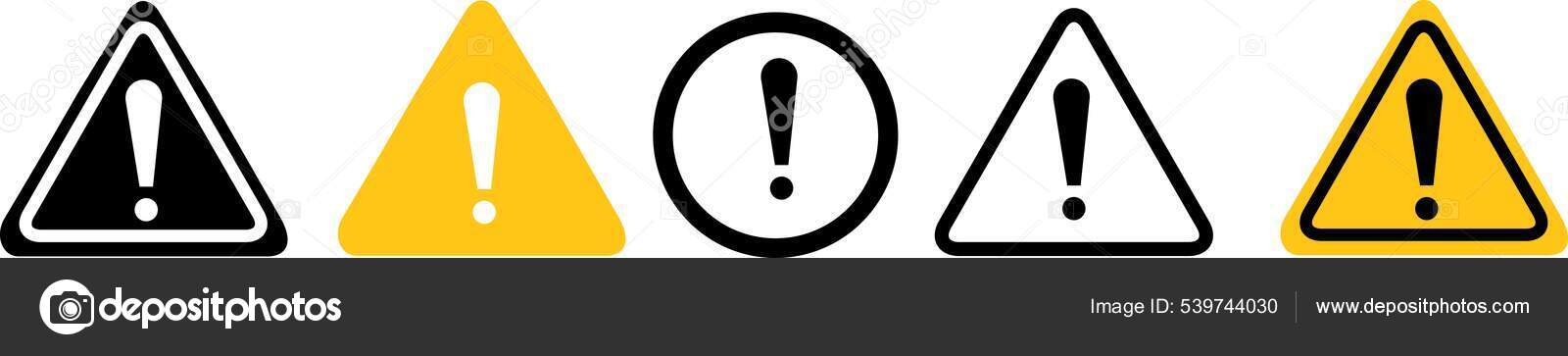 Black White Vector Illustration Set Road Signs Stock Vector by ...