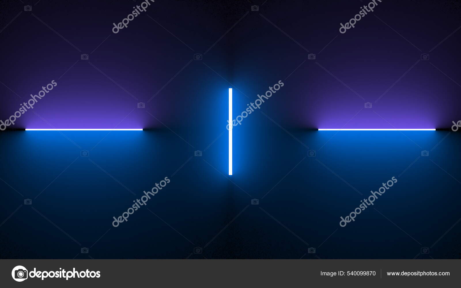Light Blue Neon Wallpaper