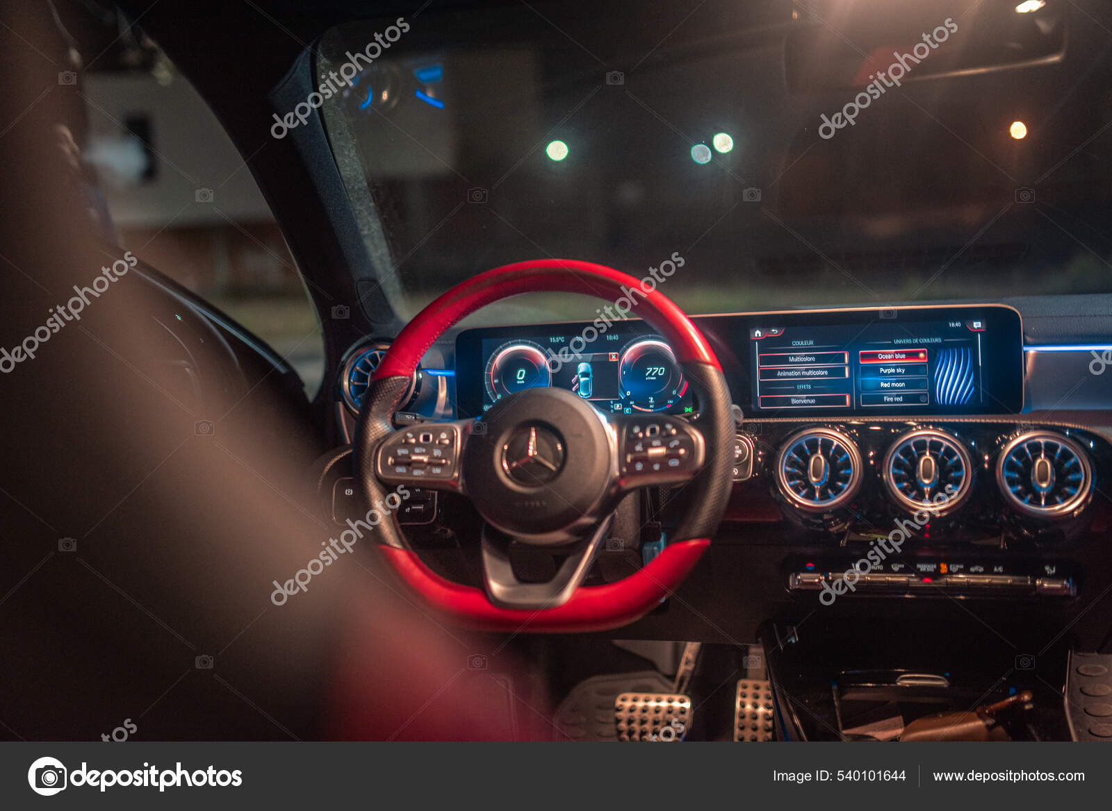Interior Car Red Hood — Stock Editorial Photo © Wirestock #540101644