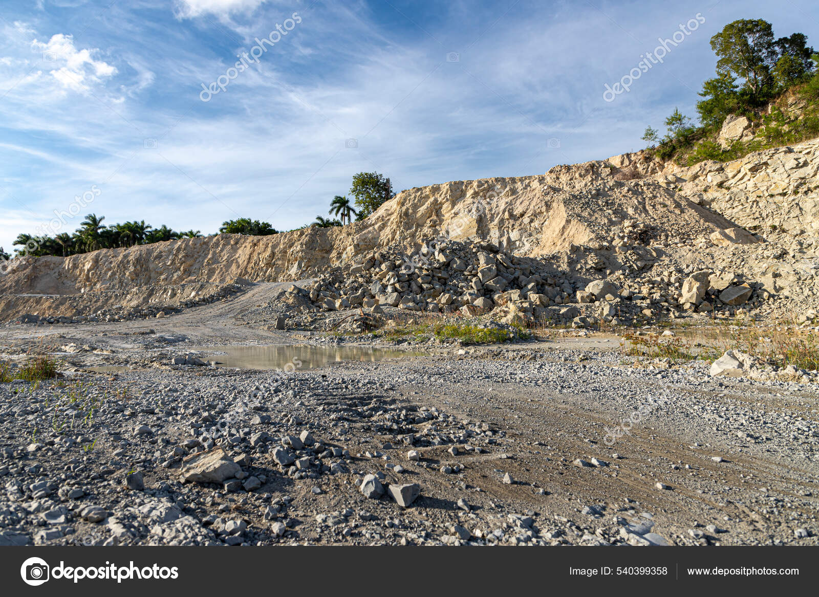 Pile Concrete Quarry Desert — Stock Photo © Wirestock #540399358